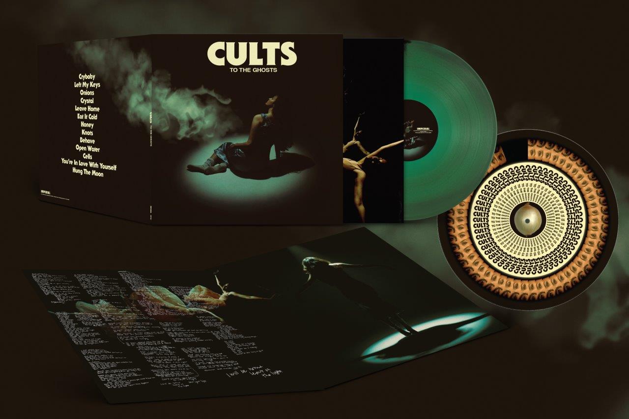 Cults - TO THE GHOSTS ("Green Onion" Vinyl + Signed Zoetrope Slipmat ...