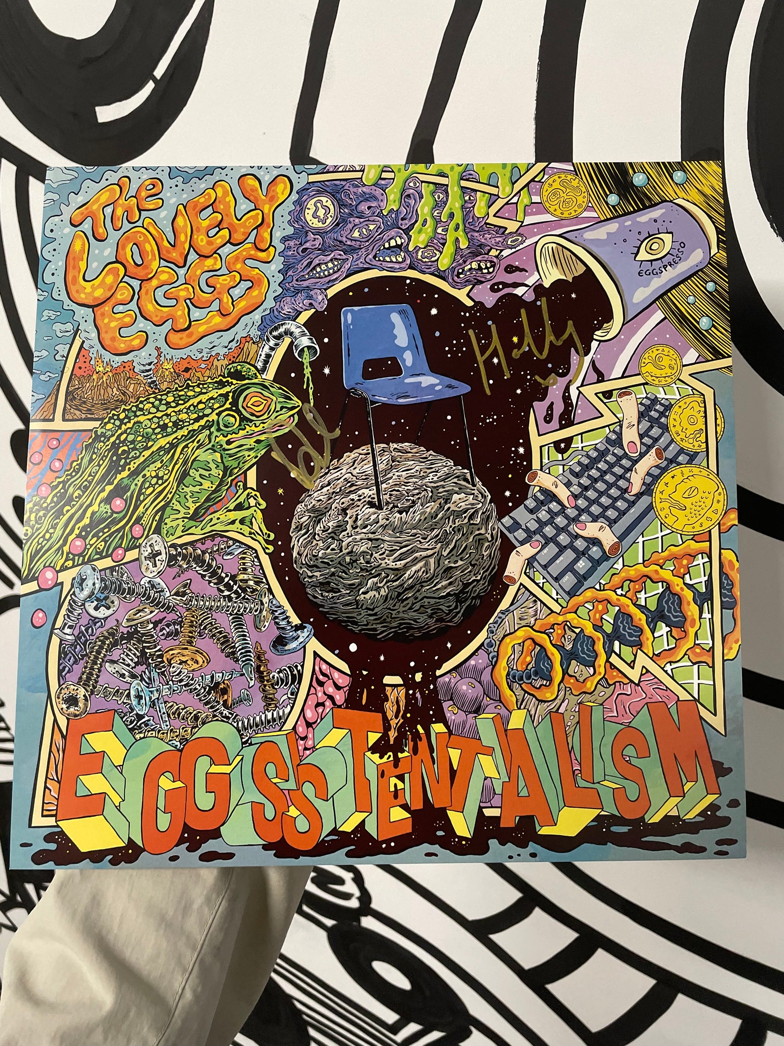 The Lovely Eggs - Eggsistentialism (Splatter Vinyl) – Sticky Black Tarmac