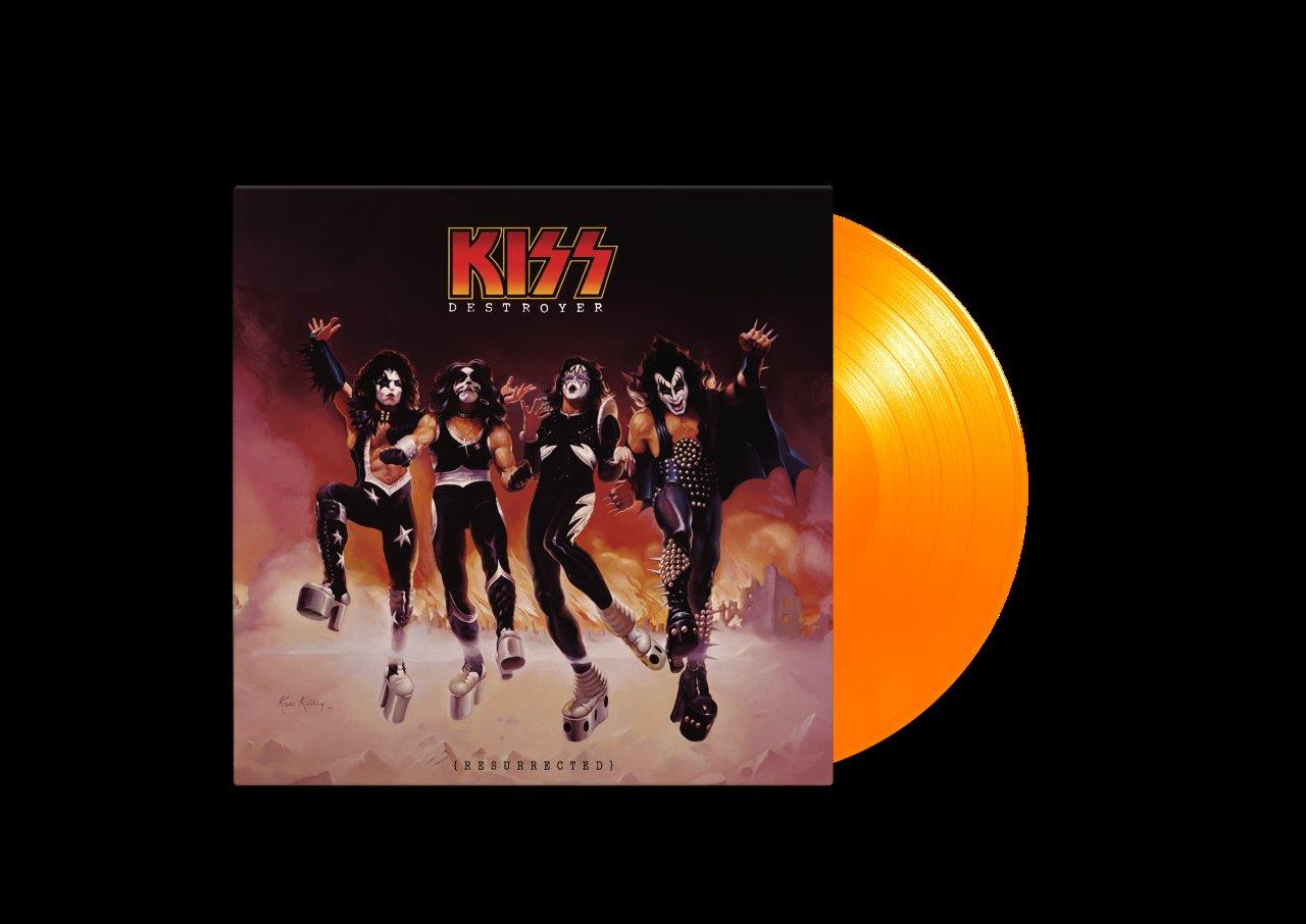 KISS - Destroyer (Orange Vinyl) – Sticky Black Tarmac