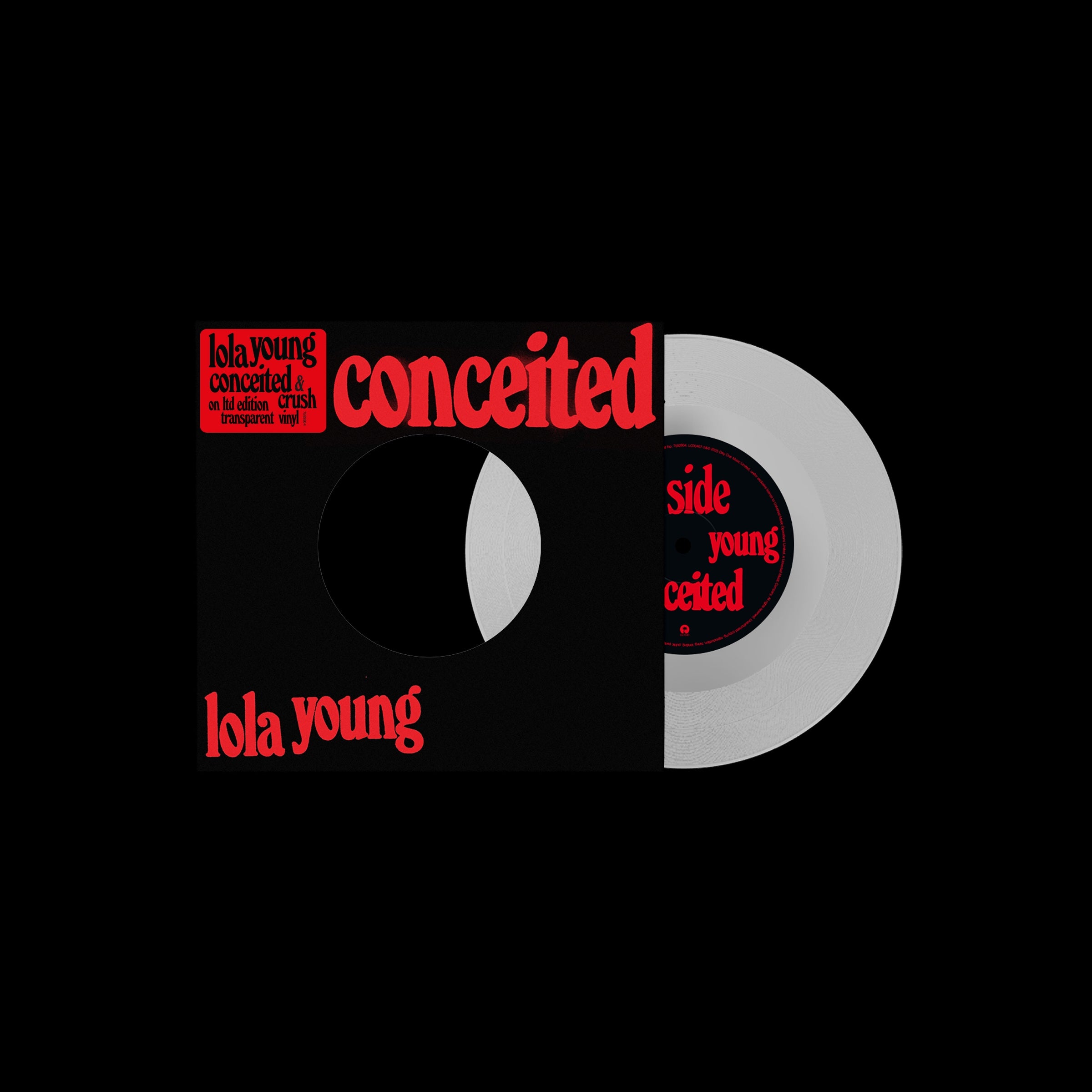 Lola Young - Conceited (Transparent 7" Single Vinyl) – Sticky Black Tarmac