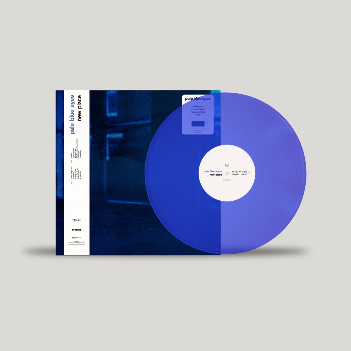 Pale Blue Eyes - New Place (Transparent Blue Vinyl) – Sticky Black Tarmac
